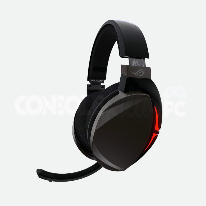 Asus ROG STRIX Fusion 300 Gaming Headset 50mm Drivers 7.1 Surround Sound Boom Mic Black Red